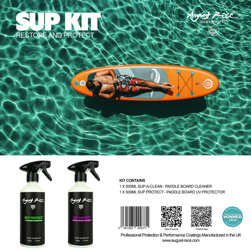 HOW TO CLEAN A STAND UP PADDLE BOARD - AUGUST RACE™ SUP-A-CLEAN KIT ...